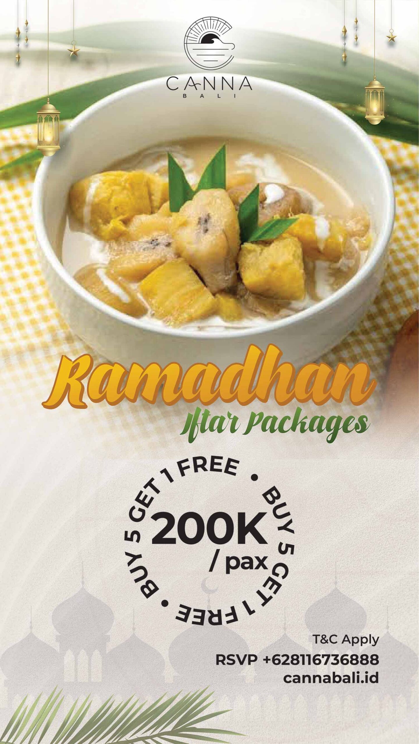 Ramadhan Iftar Package at Canna Bali - Emagazine